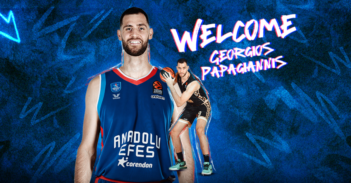 Georgios Papagiannis resmen Anadolu Efes'te! - Basketbol Haberleri