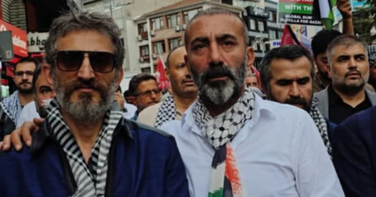 Metin Keçeci ve Metin Yıldız, Filistin için yürüdü - Magazin haberleri