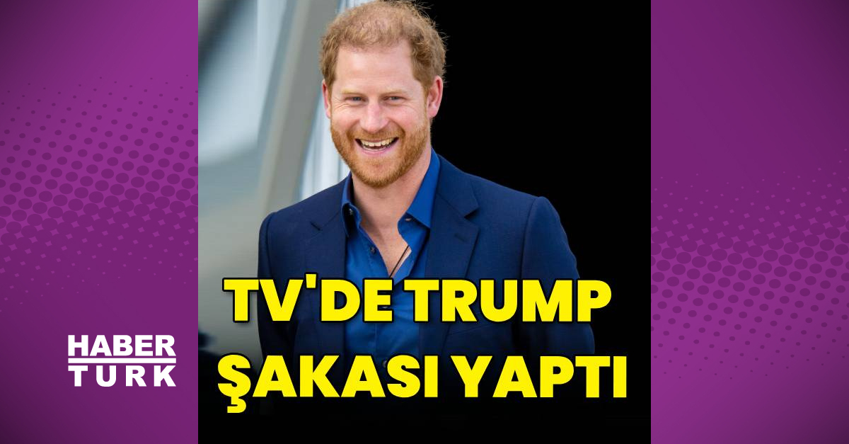 Prens Harry'den televizyonda Donald Trump şakası - magazin haberleri