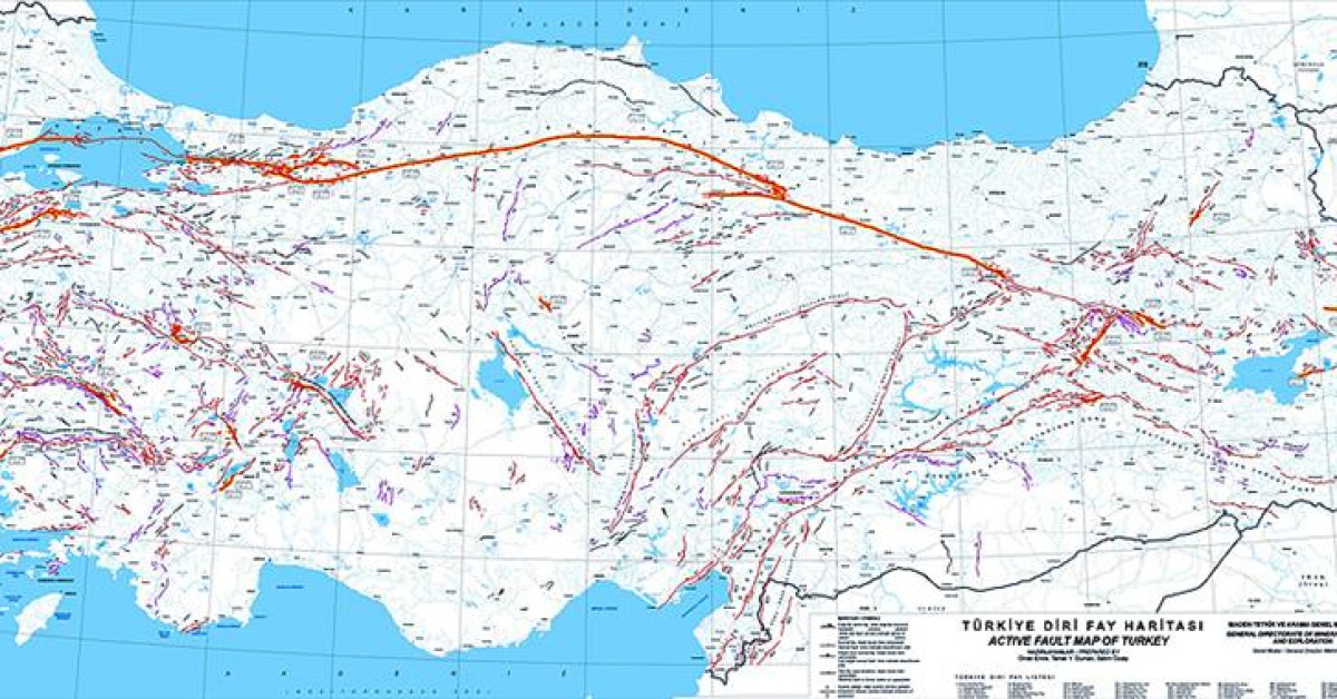 2026 MTA diri fay hattı haritası: Yaşadığım ilde fay hattı var mı ve ...