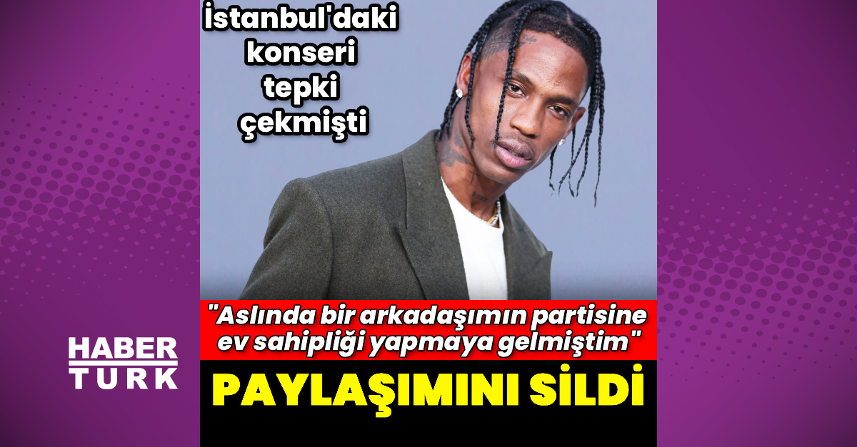 Travis Scott'tan açıklama - Magazin haberleri