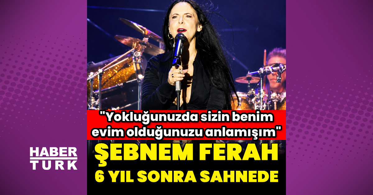 Şebnem Ferah, 6 yıl sonra sahnede - Magazin haberleri