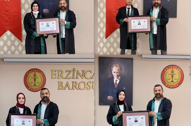 Stajyer avukatlar ruhsatnamelerini aldılar - Erzincan Haberleri Stajyer avukatlar ruhsatnamelerini aldılar - Erzincan Haberleri