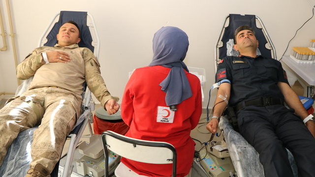 Kırşehir'de jandarma personeli kan bağışladı - Kırşehir Haberleri